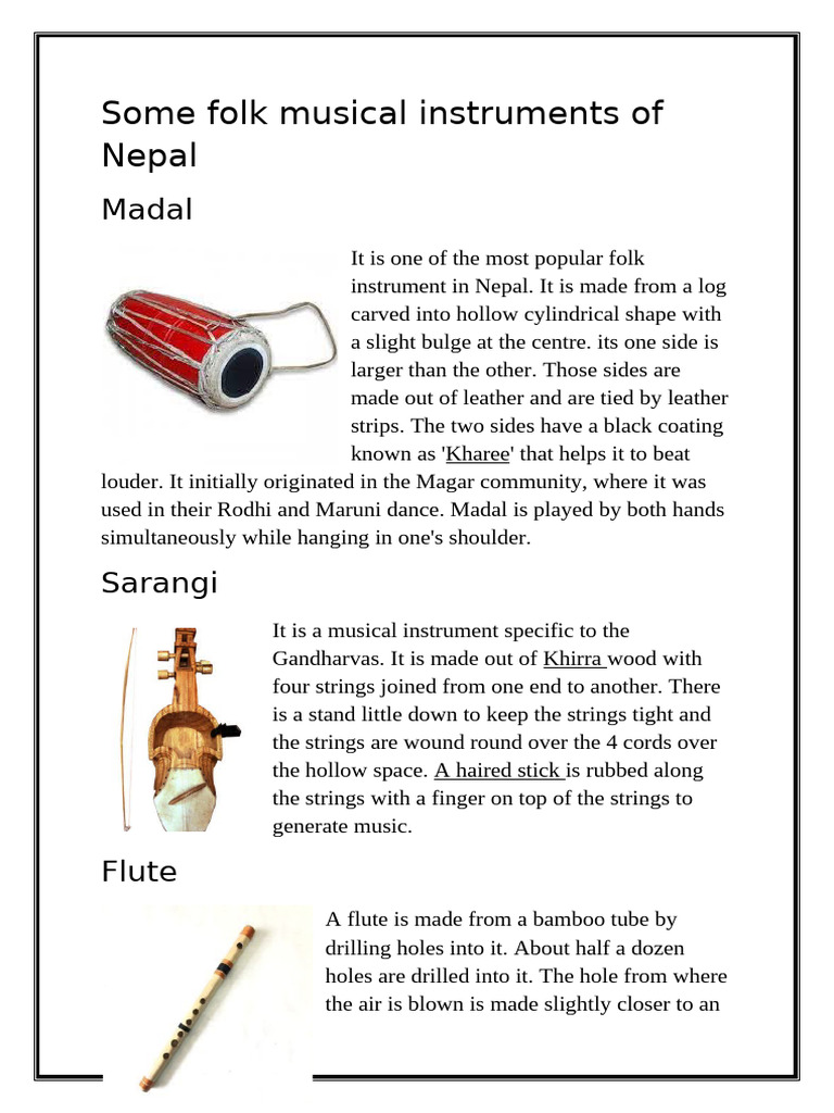 Folk Musical Instruments of Nepal | PDF | String Instruments | Musical ...