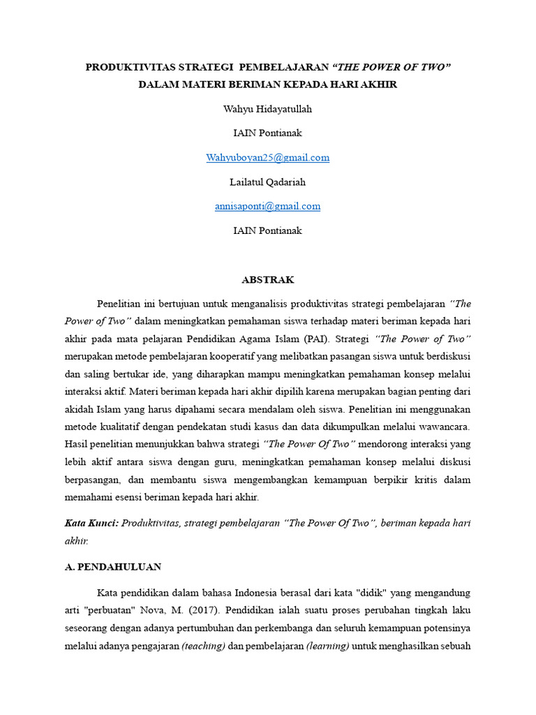 Mini Riset Kelompok 5 | PDF | Karier & Perkembangan | Sains & Matematika