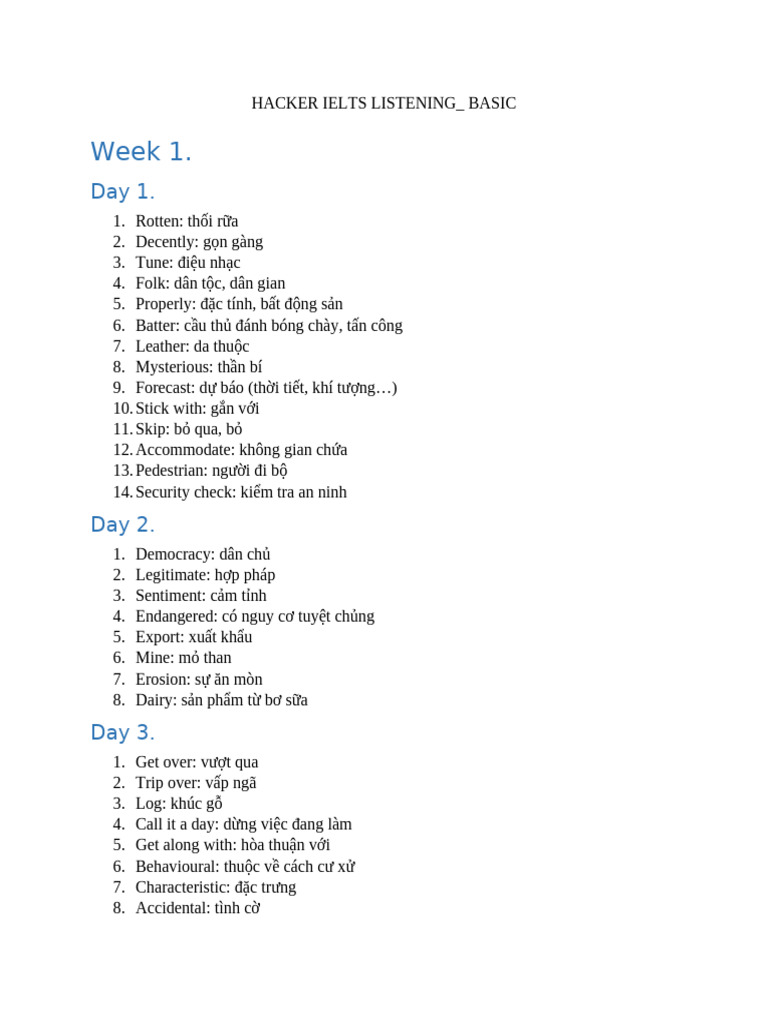 Vocab Hacker Lis Basic | PDF