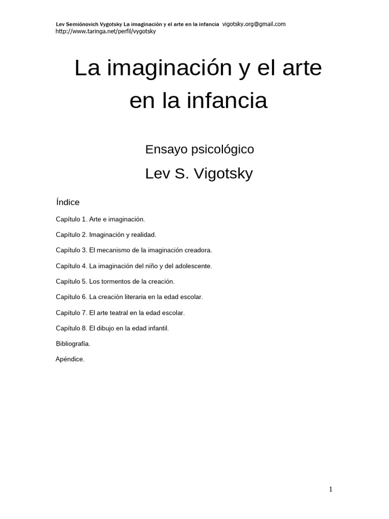 A4 Vigotsky Imaginacion y Arte | PDF | Experiencia | Imaginación