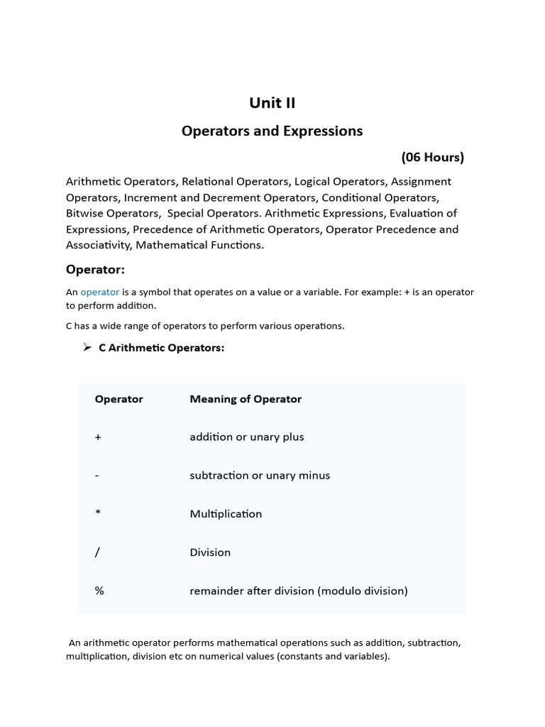 Unit II FPL Notes | PDF | Trigonometric Functions | Integer (Computer ... Unit II FPL Notes | PDF | Trigonometric Functions | Integer (Computer ...