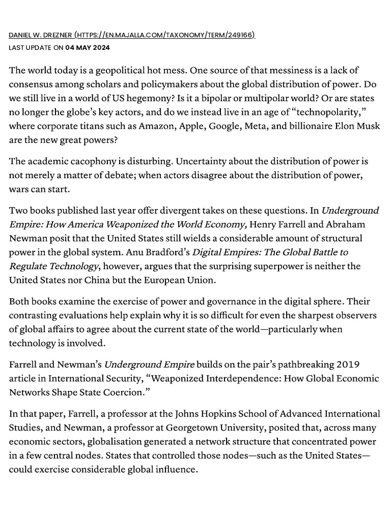 The New Empires of The Internet Age - Al Majalla | PDF