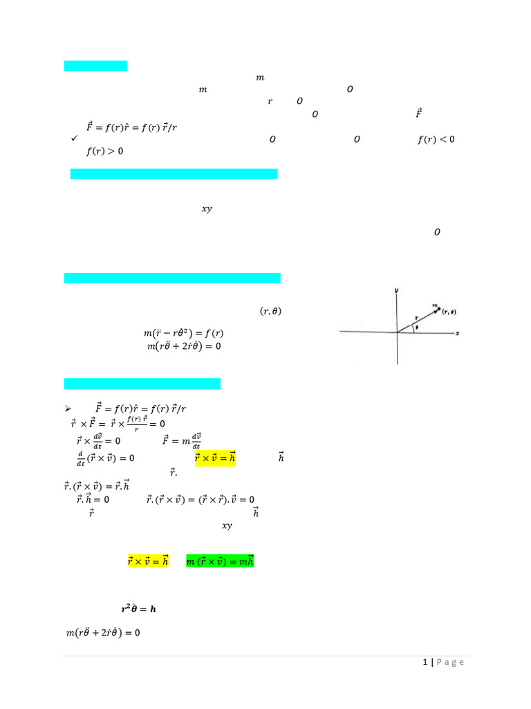 Mechanics of Single Particle Part-2 | PDF | Force | Equations Of Motion