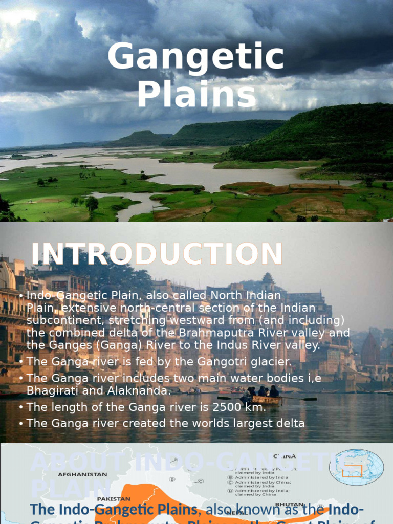 power point presentation of gangetic plains (1) | PDF | River | Earth Sciences