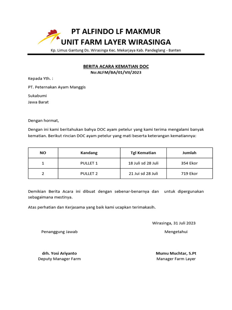Ba Doc Mati Juli 2023 | PDF