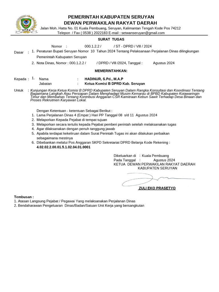 Format SPT Dan SPPD 2024 | PDF