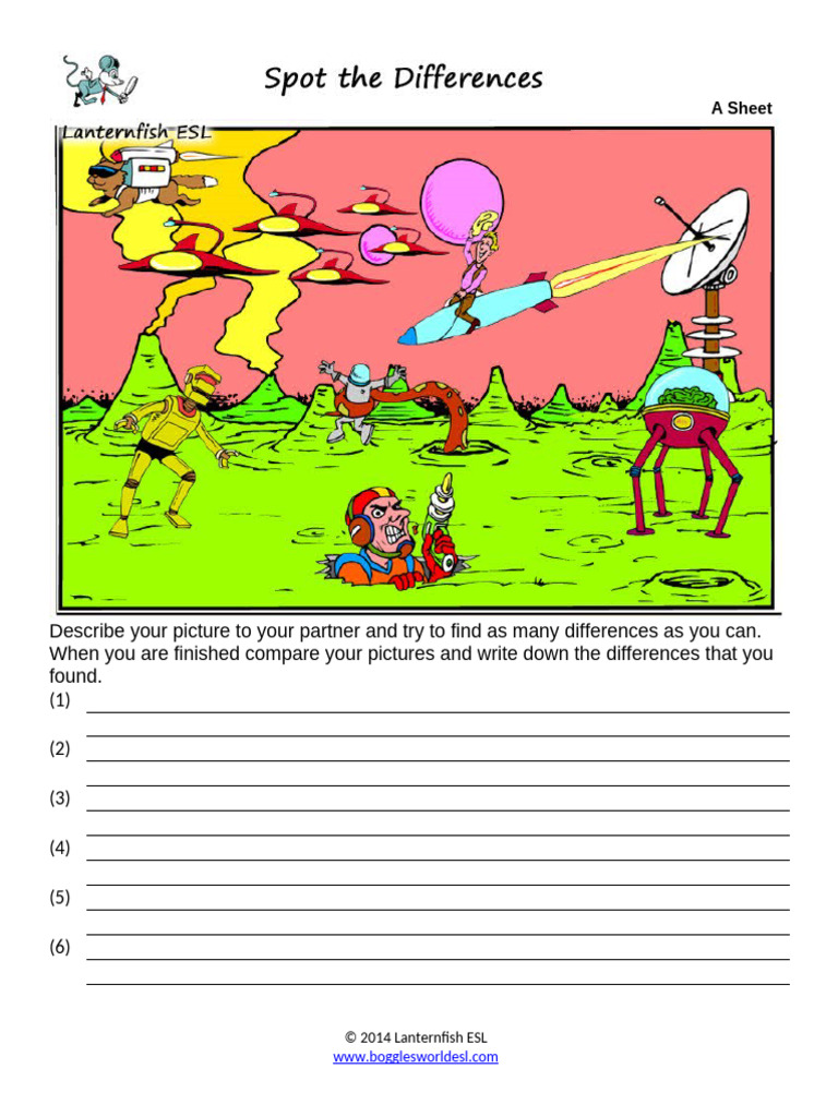 Spot Differences 22 | PDF | Games & Activities | Language Arts & Discipline