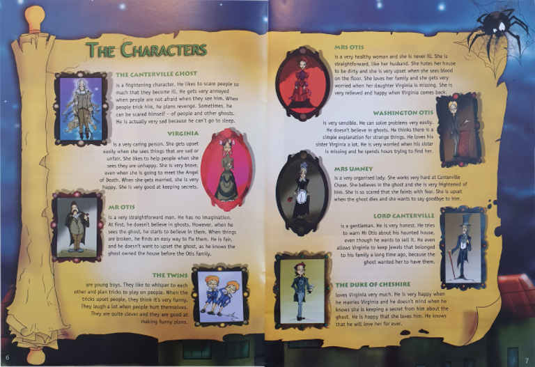 The Canterville Ghost Characters | PDF