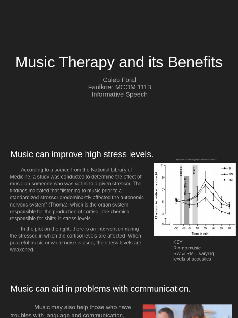Music Therapy and Its Benefits | PDF | Stress (Biology) | Major ...