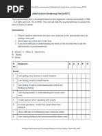 Social Communication Questionnaire (SCQ) | PDF | Autism Spectrum ...