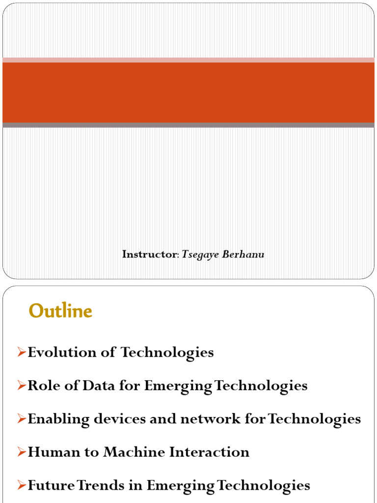 Emerging - Chapter 1, Introduction To Emerging Technology | PDF | Human ...