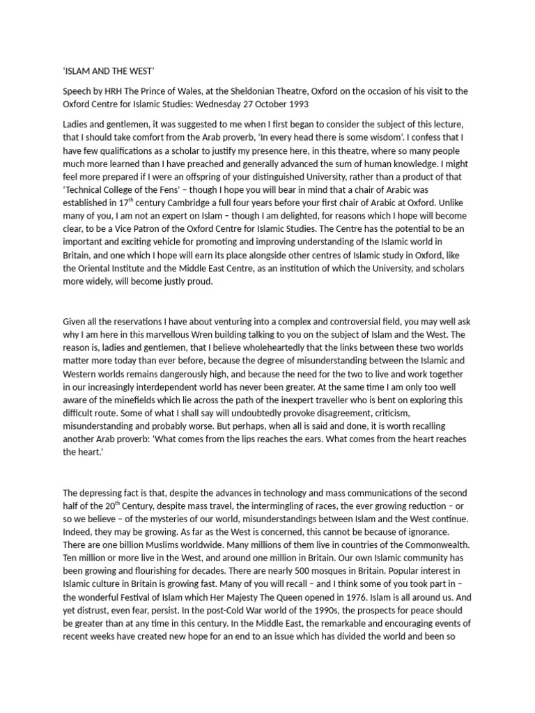 Understanding Islam and the West | PDF | Hijab | Women In Islam