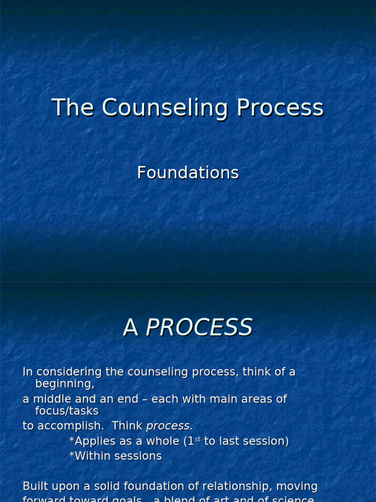 Unit-2 Counseling Process | PDF | School Counselor | Goal