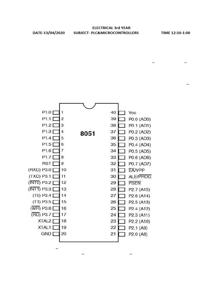 PLC Microcontroller 13-04-2020 | PDF | Electronic Circuits | Microcontroller