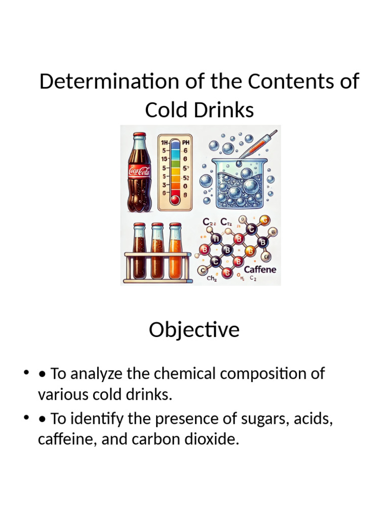 Determination of Cold Drinks Contents | PDF