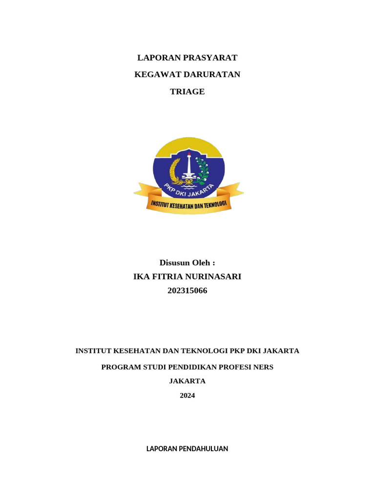 LP KGD Triage Ika | PDF