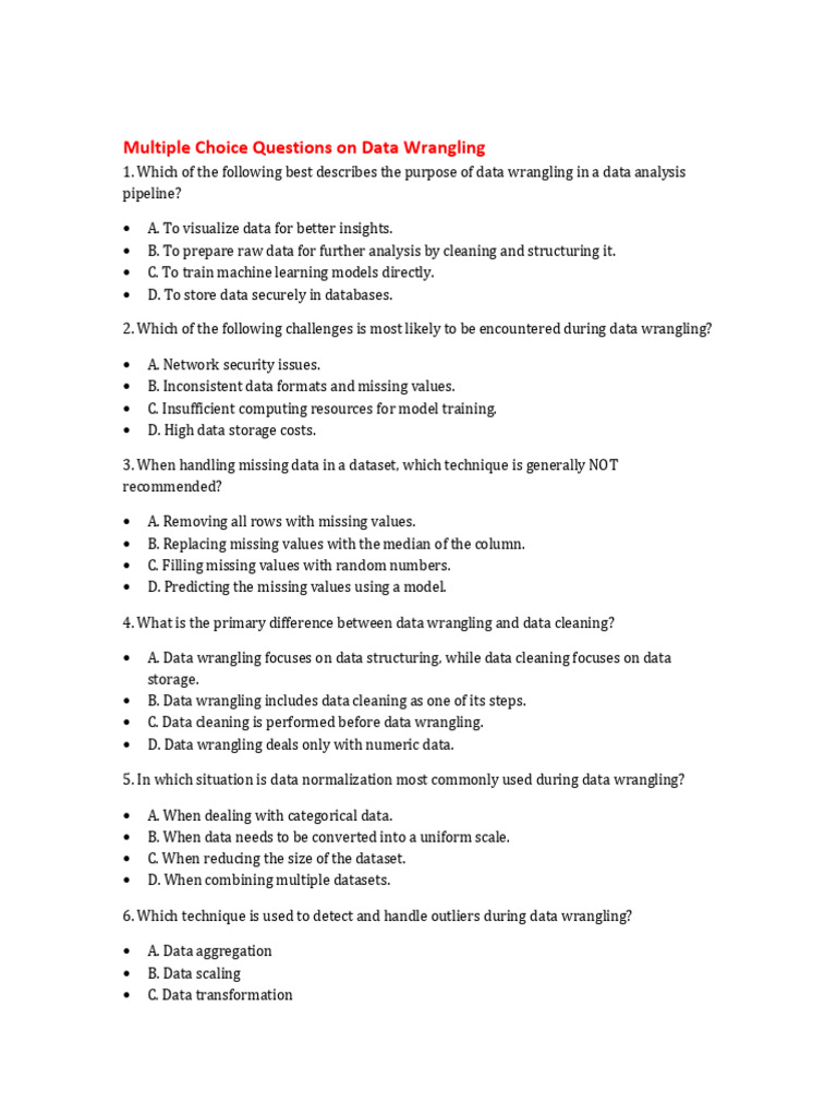Data Wrangling Assignment - R23DG001 | PDF