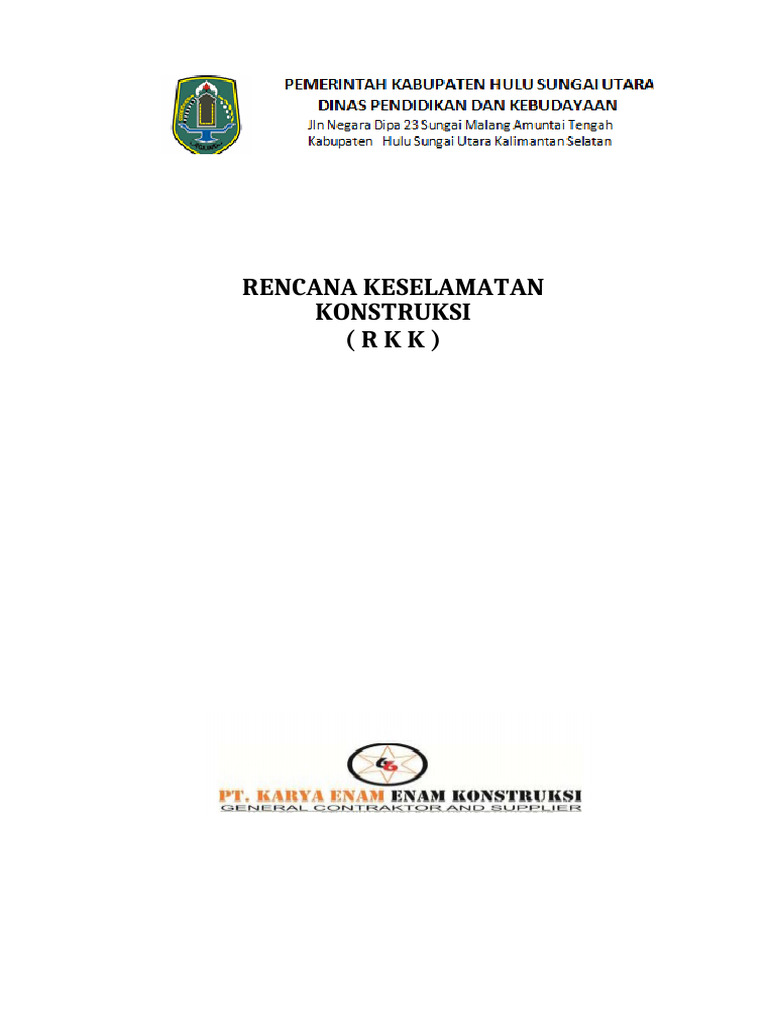 4.2.3.3. Rencana Keselamatan Konstruksi (RKK) | PDF | Bisnis | Komputer