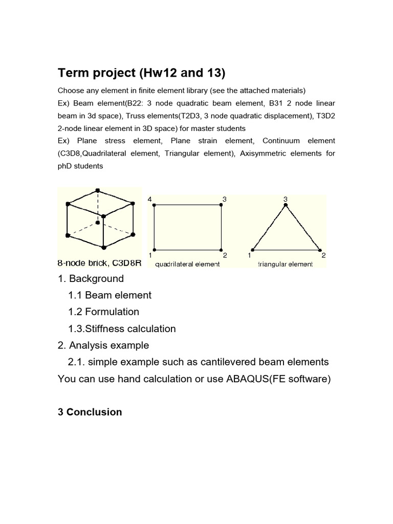 FEM Project - 2021 | PDF