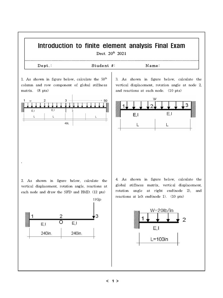 Final Exam | PDF