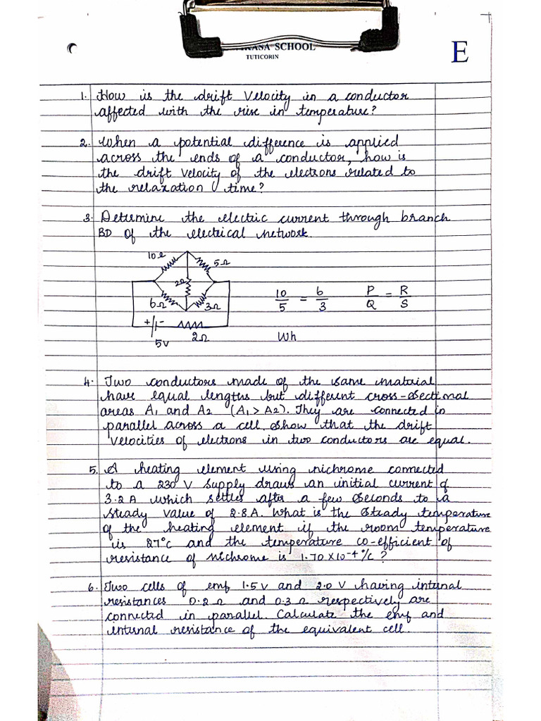 Current Electricity Pdf
