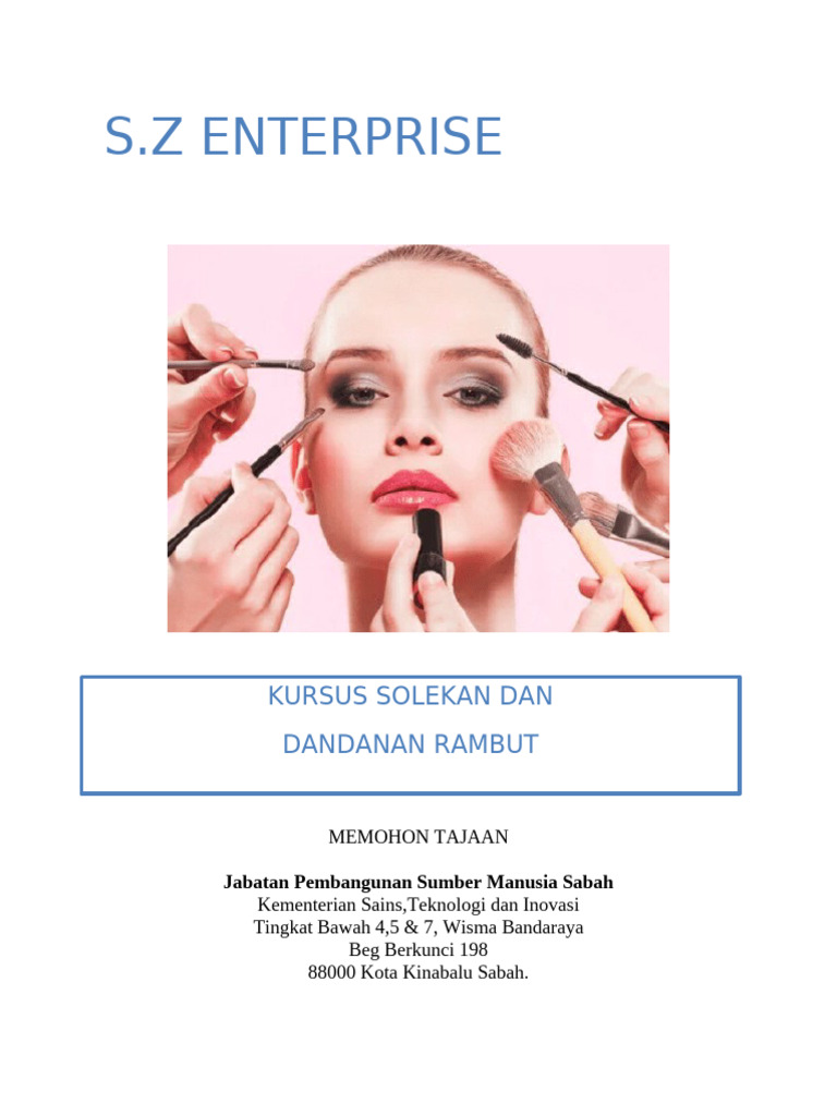 Proposal N40 - JPSM Kursus Solekan Dan Dandanan Rambut | PDF