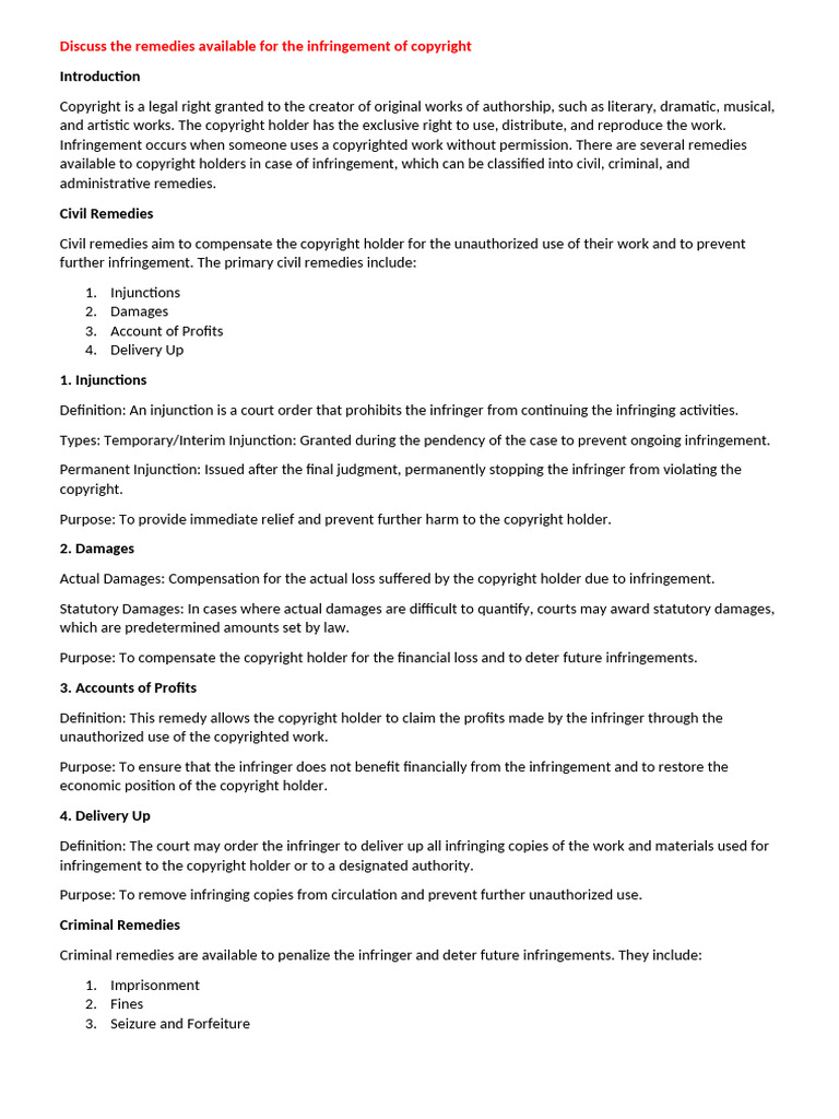 Ipr 2 - Internal Questions | PDF | Copyright | Copyright Infringement