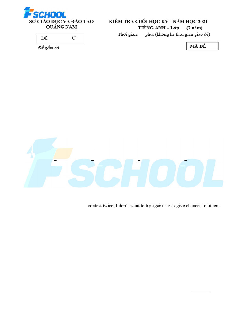 Av11. Qu NG Nam 2021-2022 | PDF | Volunteering