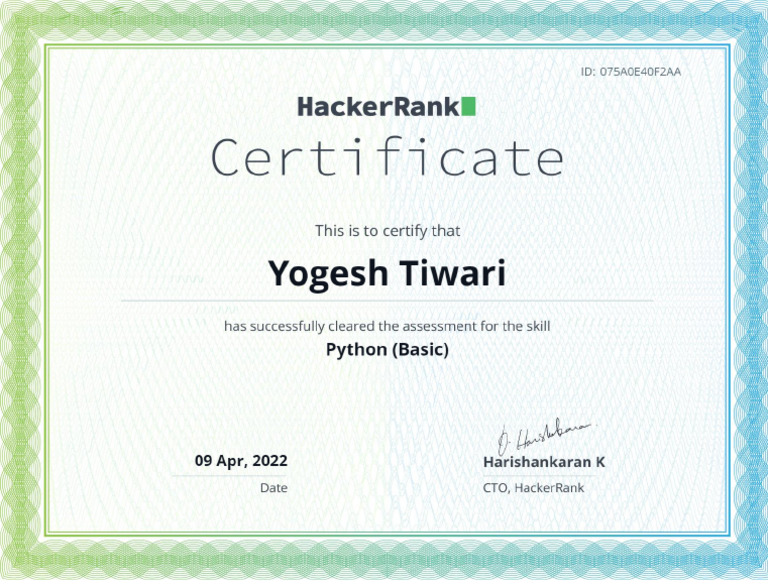 python_basic certificate | PDF