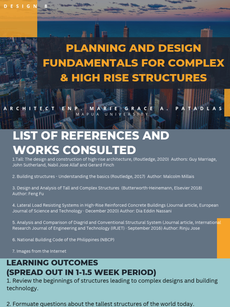 Planning and Design Fundamentals for Complex & High Rise Structures ...