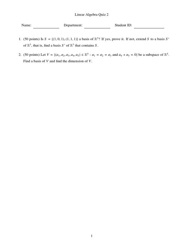 Quiz 2 | PDF