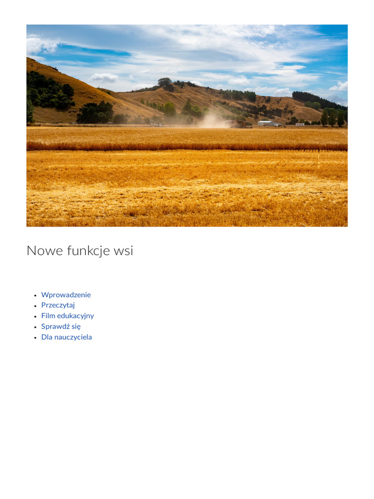 Nowe Funkcje Wsi | PDF