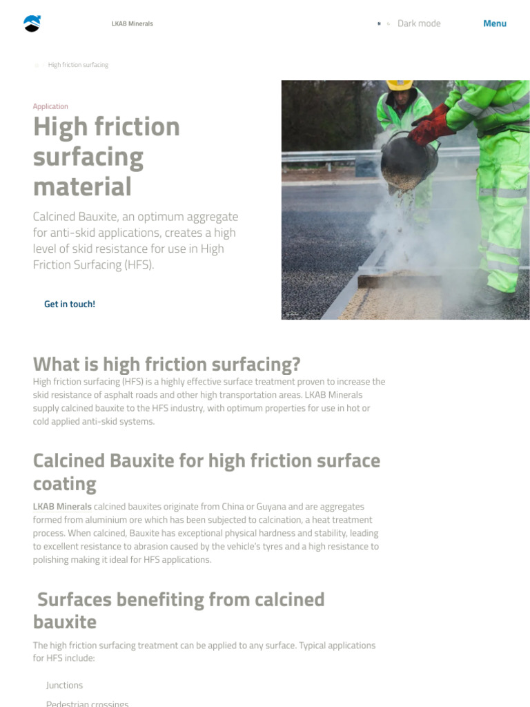 High Friction Surfacing | PDF | Abrasive | Aluminium Oxide