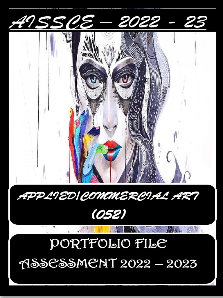 Aissce - Applied-Commercial Art (052) Practical File Sample | PDF ...