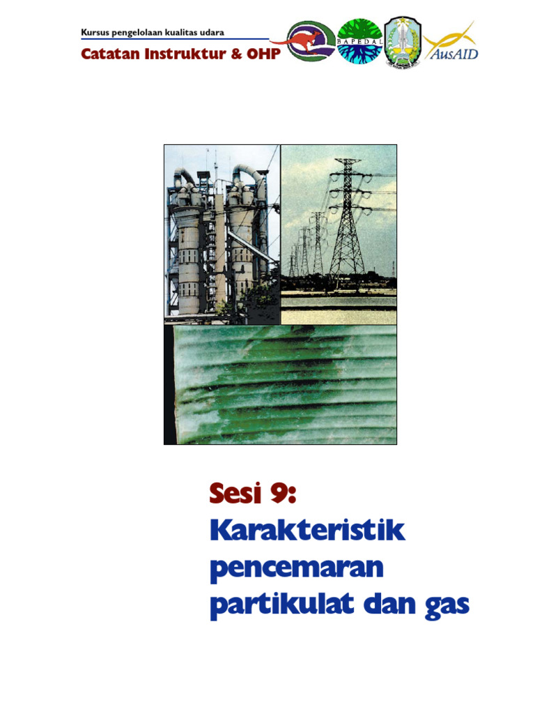 Sesi 9 Karakteristik Pencemaran Partikulat Dan Gas | PDF