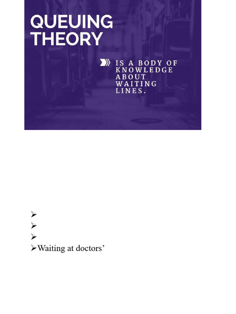 Queue Theory | PDF | Applied Mathematics | Probability Theory