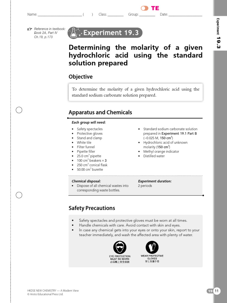 Wbte 1903 e | PDF | Titration | Chemistry
