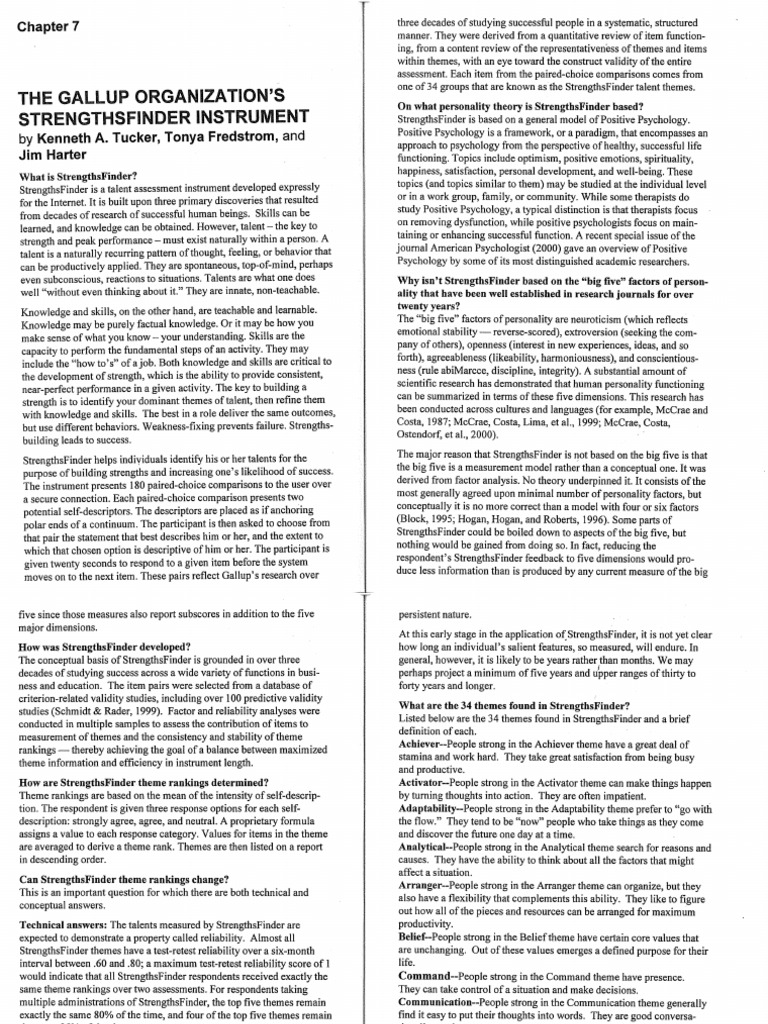 Gallup clifton | PDF