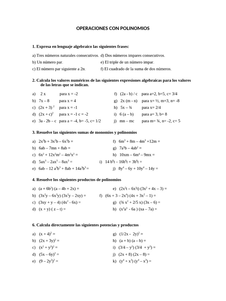 EDUCAMOS TEMA 4. | PDF | Álgebra | Álgebra abstracta