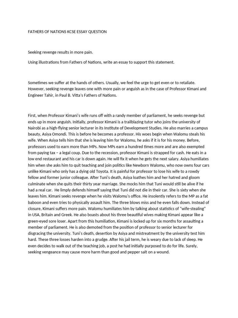Fathers of Nation Essay | PDF