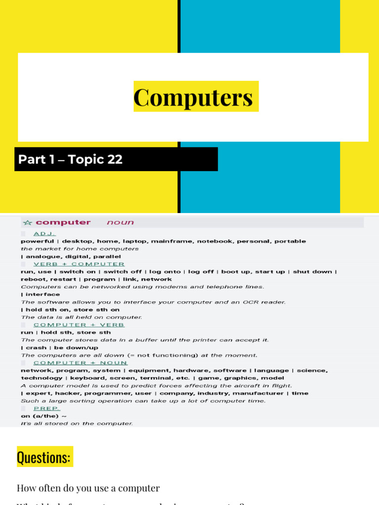 Part 1 Computers | PDF | Art | Computers