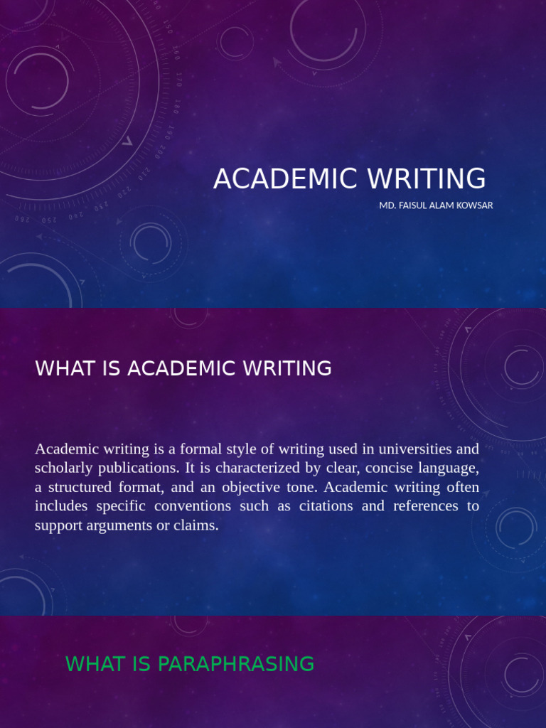 Academic Writing | PDF | Citation | Human Communication