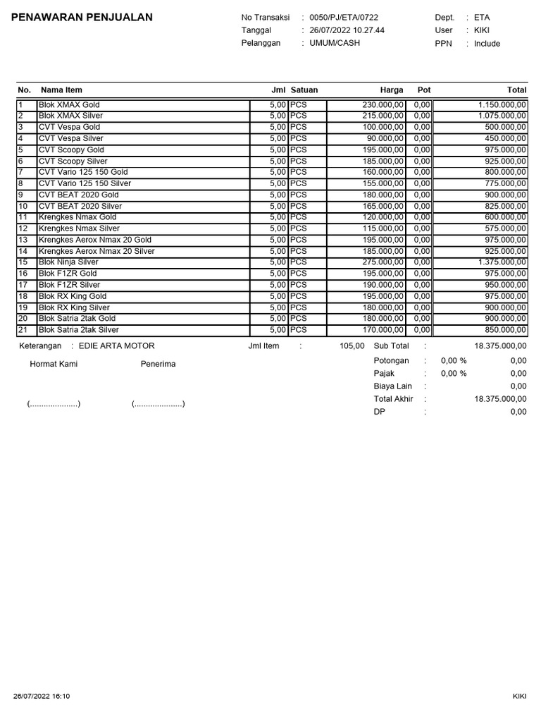 EDIE ARTA MOTOR | PDF