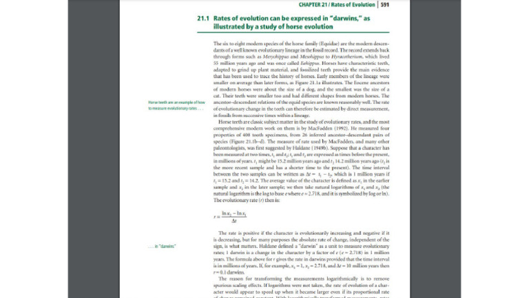 Rumus Laju Evolusi | PDF