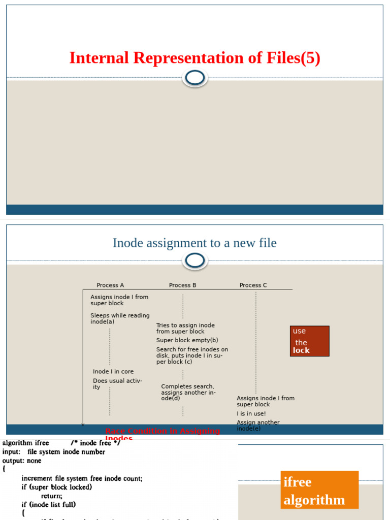 Internal Representation of Files - 5 | PDF | Computer File | File System