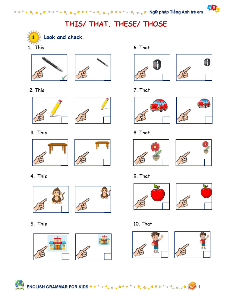 English Grammar: This, That, These, Those | PDF | Foreign Language Studies