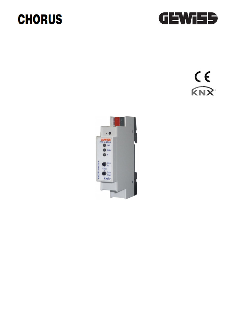 KNX-Ip Gateway | PDF | Ip Address | Computer Network