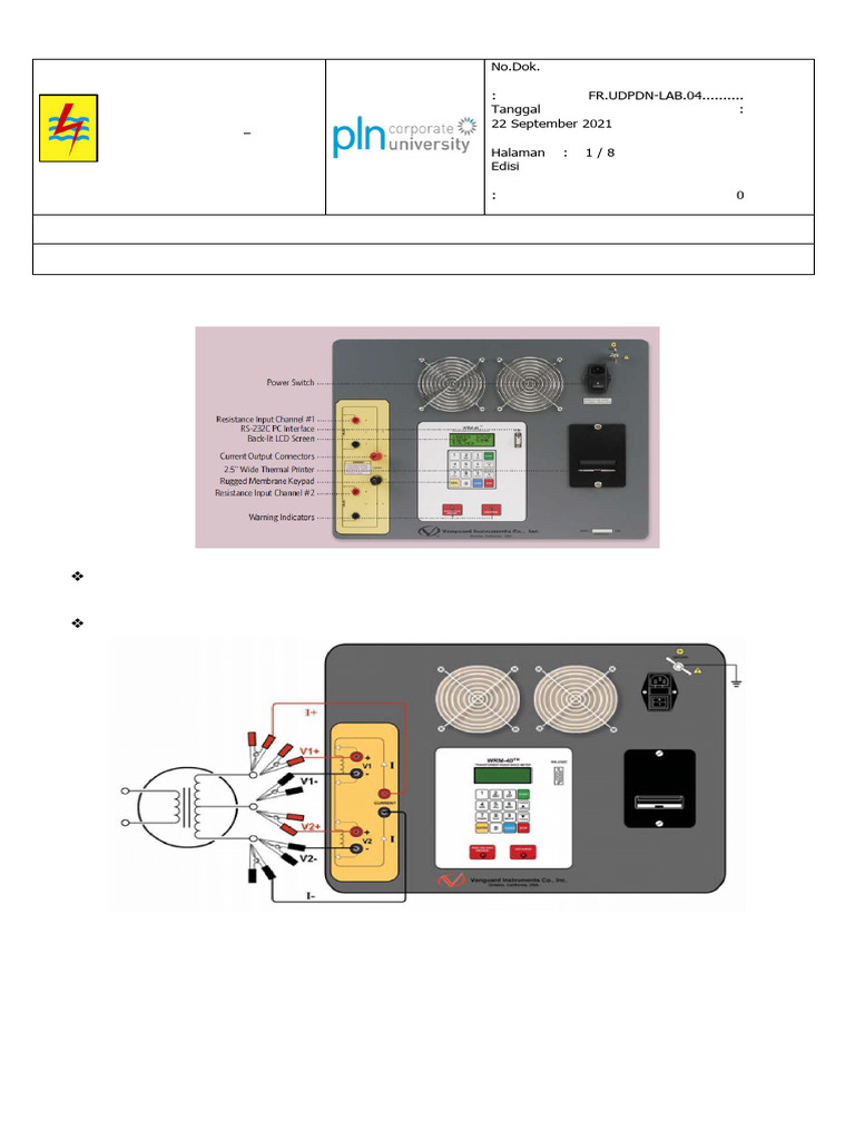 IK Transformer Resistance Meters (RDC Test) VANGUARD | PDF