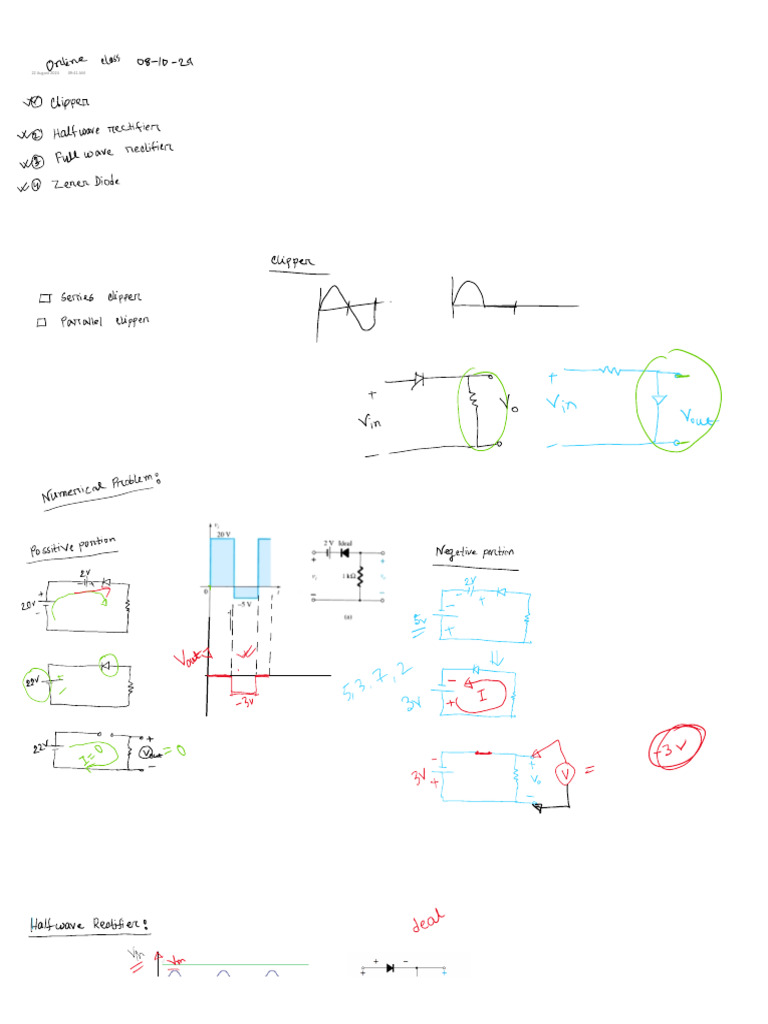 Online Lecture 1 08oct 24 Diode Application Pdf