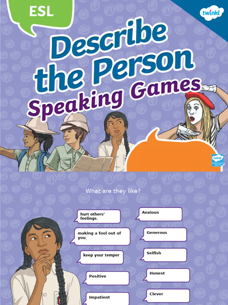 Describe The Person | PDF | Self-Improvement Describe The Person | PDF | Self-Improvement